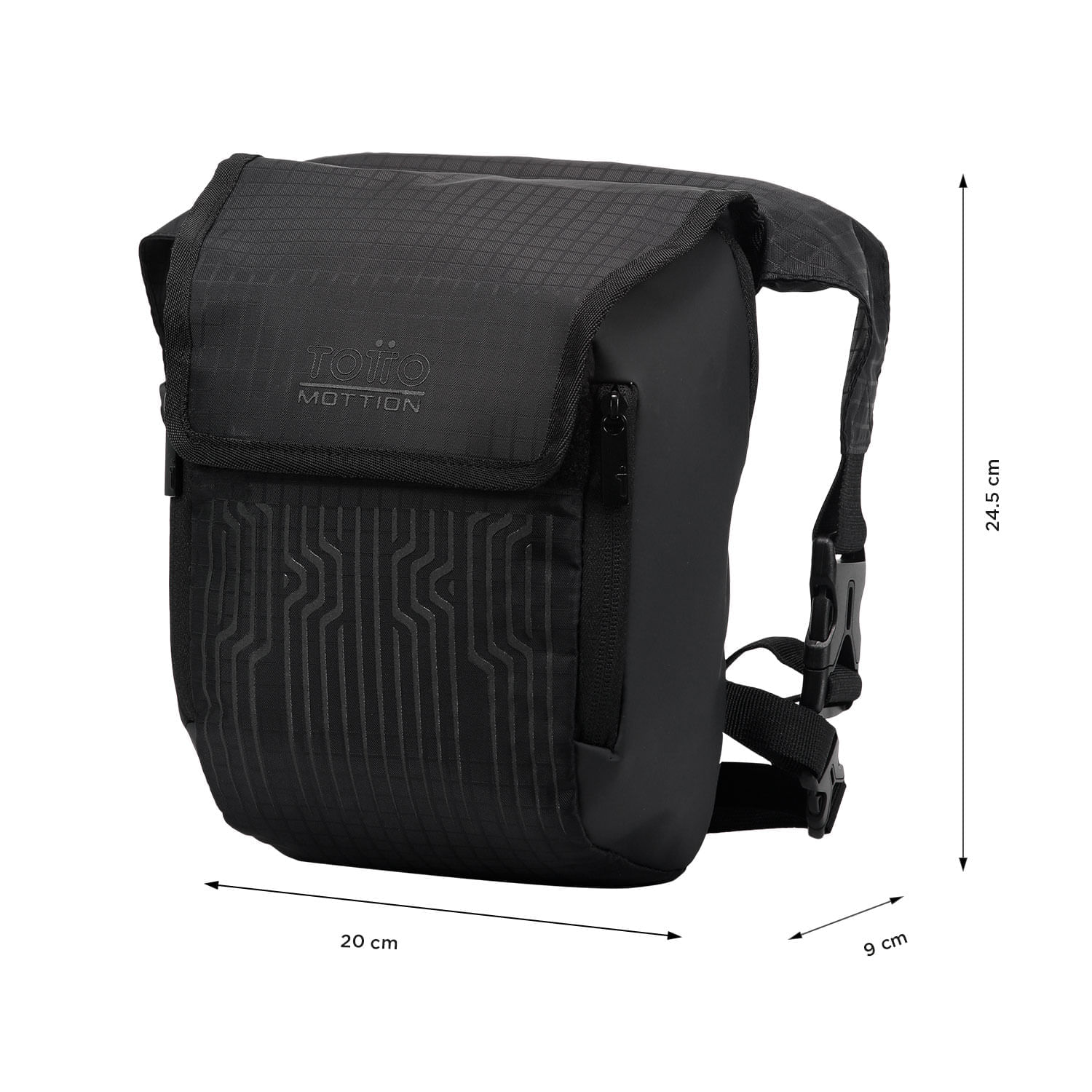 Cangurera Pernero Mottion Multifuncional Negro | Mx.Totto.com