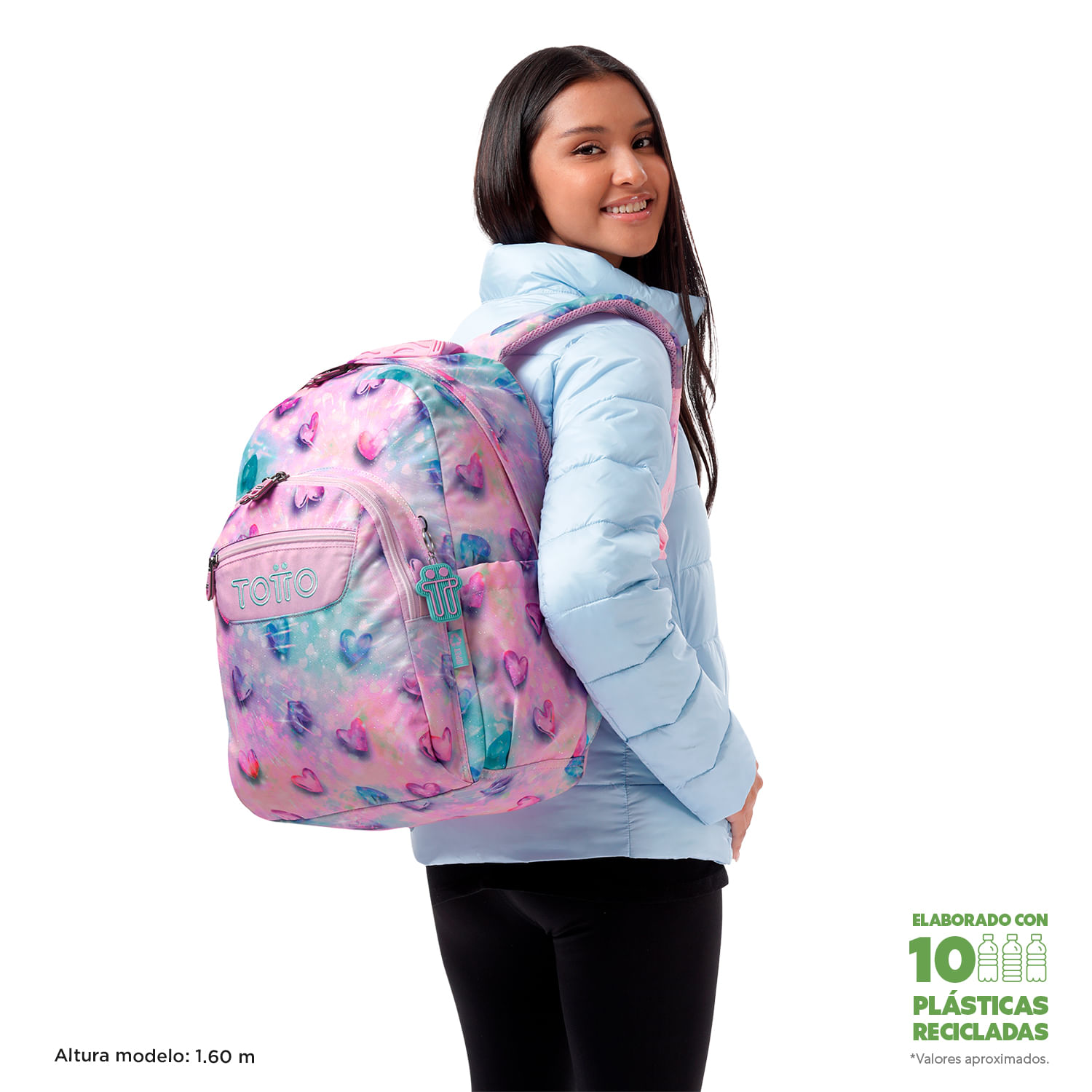 Mochila Ergonómica Grande Porta Laptop 14 | 20 L Acuarela | Mx.Totto.com