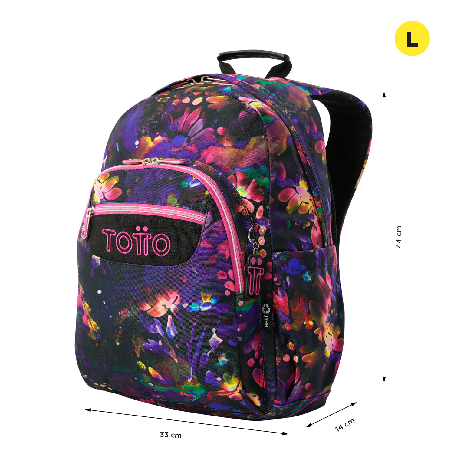 Mochila Ergonómica Grande Porta Laptop 14 | 20 L Acuarela | Mx.Totto.com
