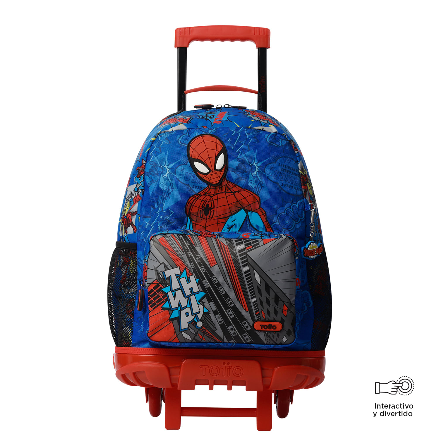 Mochila Grande Con Ruedas Reforzada | 31 L Spiderman Pop L | Mx.Totto.com