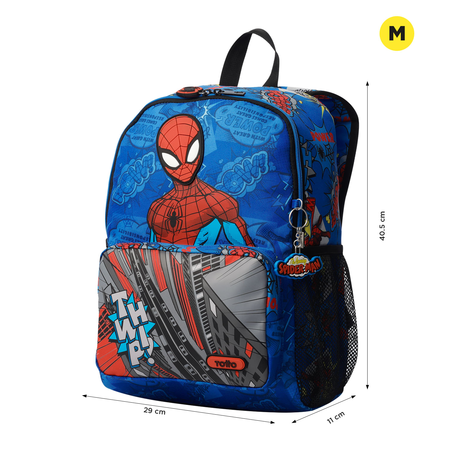 Mochila Mediana Con Bolsillo Para Botella | 12 L Spiderman Pop M | Mx ...